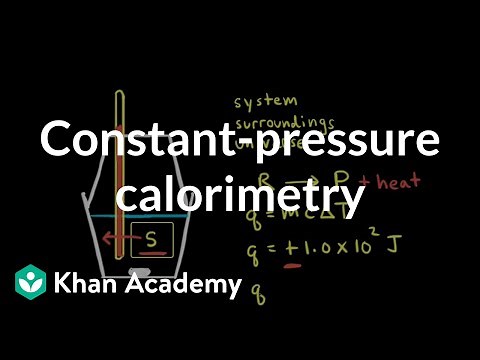 Constant-pressure calorimetry | Thermodynamics | AP Chemistry | Khan Academy
