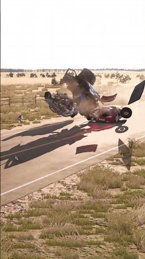 Realistic Highway Car Crashes #297