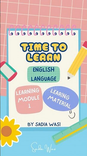 Learning Material-Learning Module 1 #english #learnenglish #readingeanglish #speakingenglish