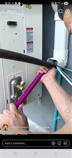 mini split 3/4-in line set You need external or internal benders, Don't just wing it #doitright 😎😎