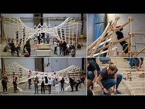 Asymptotic Timber Gridshell 2.0 - Timelapse