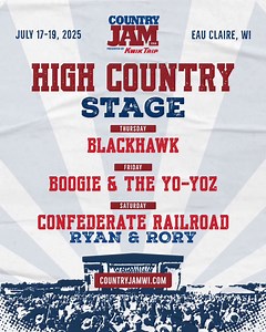 10K views · 56 reactions |  The wait is over!  We’re so excited to announce the High Country Stage lineup for Country Jam 2025! 鸞  Who are y’all most excited to see? Drop a 鸞 in the comments and get your tickets at countryjamwi.com | Country Jam USA | Facebook