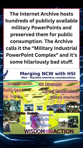 The Internet Archive hosts hundreds of hilariously bad military PowerPoints