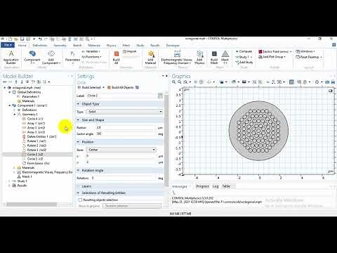 Octagonal and Square shape by using Comsol Multiphysics