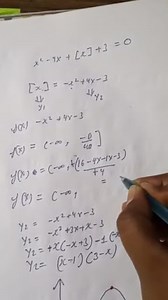 Solve x^2−4x−[x]=0 (where [] denotes the greatest integer funct... | Filo