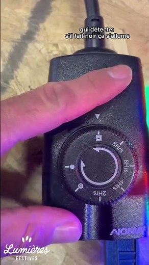 Comment fonctionne la minuterie pour lumières de noël?