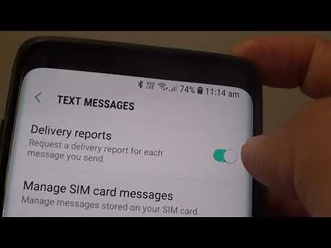 Samsung Galaxy S9 / S9+: How to Confirm Other Person Has Read Your Text Messages