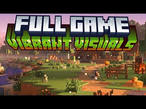 Minecraft INSANE Vibrant Visuals: Full Game Playthrough! 4k 60fps