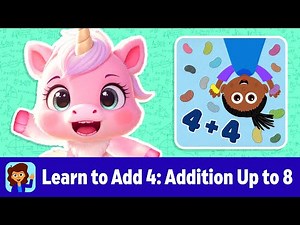 ✏️ Learn to Add pt4: Addition up to 8 | 🦄 Math for kids with Super Teacher!