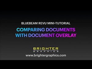 Bluebeam Revu: How to use the document overlay to compare drawings