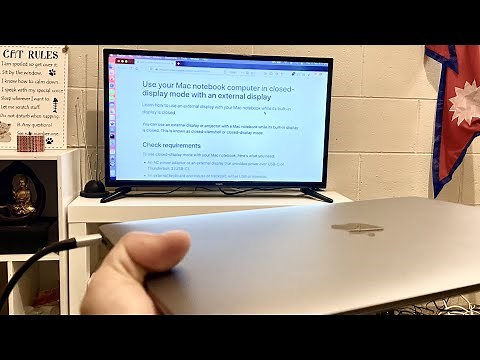 How to Use MacBook With External Display Lid Closed - Monitor & TV