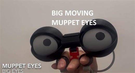 BIG Moving Muppet Eyes on Your Hand - Etsy