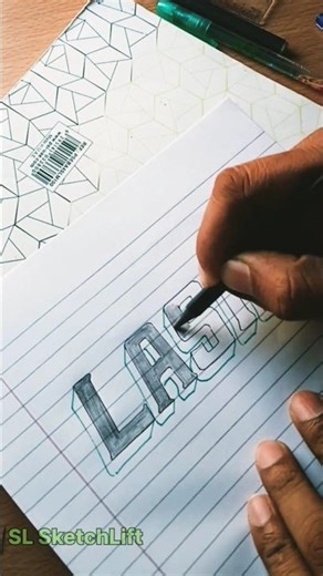 Drawing Your Name in 3D | Hand Lettering Art ✍️ Comment your name
