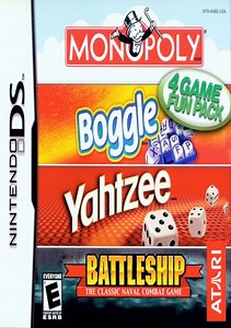 4 Game Fun Pack - Monopoly   Boggle   Yahtzee   Battleship ROM Free Download for NDS - ConsoleRoms