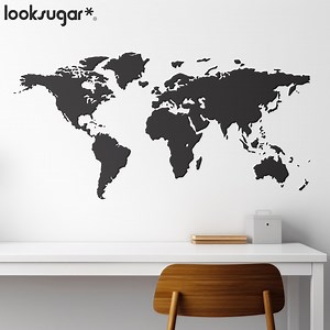 Large World Map Decal . Removable World Map Wall Stickers . Colorful Vinyl Decal for Home, Retail Space, Office & Classroom . LSWD-0111 - Etsy