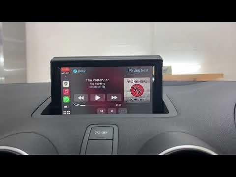 Audi A1 Car Play and Android Auto interface.