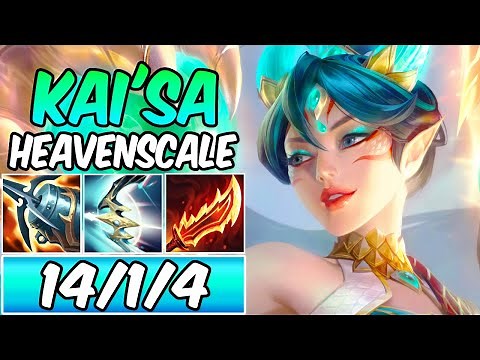 SEASON 14 KAI'SA ADC FULL BURST | Best Build & Runes S14 | Heavenscale Kai'Sa | League of Legends