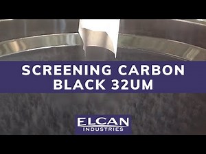 Carbon Black Powder Screening on the Hi-Sifter | Sieving Carbon Black Powder | Elcan Industries