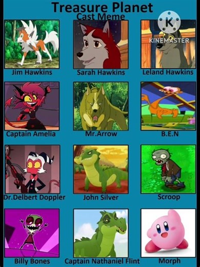 Treasure Planet(Mary's Style) Cast Meme