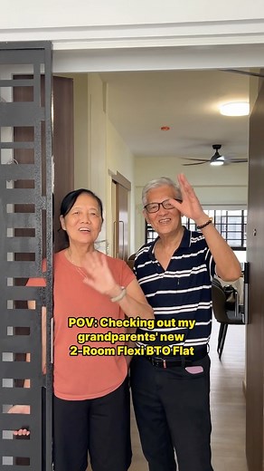 Housing & Development Board on Instagram: "It’s our first seniors’ Home Tour! 🏠 Welcome to Peter and Margaret’s short lease 2-room Flexi flat, fitted with senior-friendly features such as grab bars. Find out more about their new home in our linkinbio."