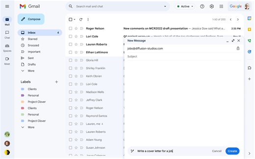 Conquer your inbox with confidence! 💪 "Help me write" in #Gmail drafts emails in seconds, so you can hit send and move on. → https://goo.gle/4dwB2l0 | Gmail