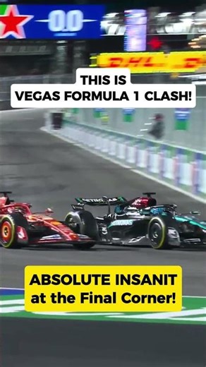 LAP 1 INSANITY! 🤯 Russell P1 vs Leclerc P2! ZERO GRIP at #VegasGP Final Corner!