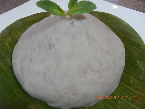 Taro Pudding Dessert Recipe (Trau Cou)
