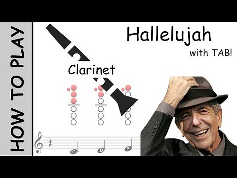 How to play Hallelujah on Clarinet | Sheet Music with Tab