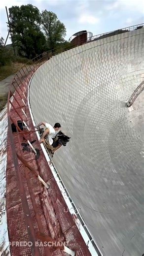 What Happens If You Slide Down an Abandoned Telescope | AlbertT Nguyen