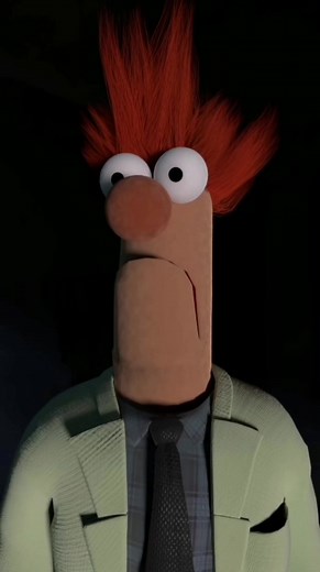 Fun 3D Animation with Shy Beaker Muppet