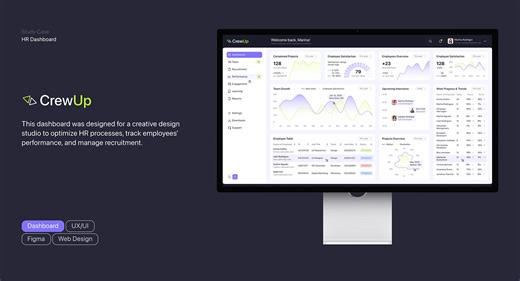 CrewUp - HR Dashboard / SaaS - Yana Novikova