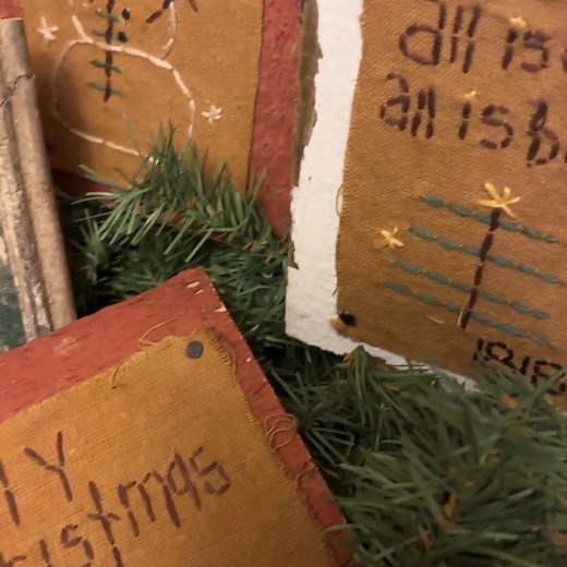 Happy Thanksgiving! We are thankful for you, our Splinters and Rags family! Join us Thursday, Thanksgiving night, 7pm eastern, for a live sale extravaganza! We'll have some amazing hand made primitive goodies, antiques, candles, florals, trees, door prizes, and a free gift with every order. To show my gratitude, I dug out the power tools and made the sampler boards in the video. These will be at a special price during live-under $20!!! Enjoy the day with your in person family, then spend the eve