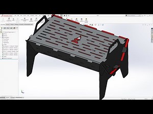 Solidworks sheet metal Tutorial - Simple Beautiful Grill Design