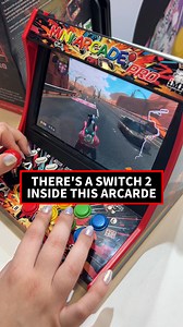 13K views · 56 reactions | The Mini Arcade Pro by iMP Gaming turns your Nintendo Switch or Switch 2 into a retro-inspired arcade cabinet – complete with joystick controls, game storage, and that classic fighting stick feel. Launching this November for around $60.  #Gamescom #NintendoSwitch #Switch2 #RetroGaming #iMPGaming | PCMag | Facebook