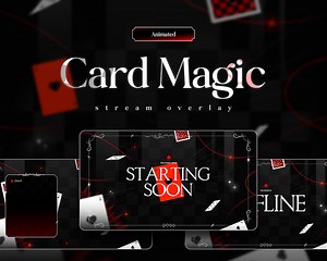Card Magic Animated Stream Overlay Package (digital Download) - Etsy