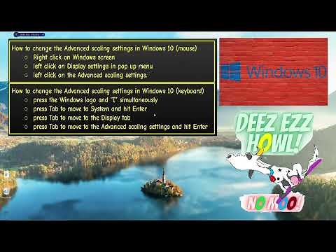 How to change the Advanced scaling settings in Windows 10 (mouse, keyboard)