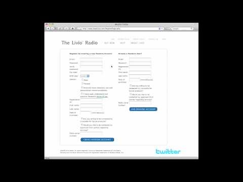 Setting Up Livio Radio featuring Pandora www.livioradio.com
