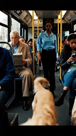 This dog takes the bus alone #dog #animals
