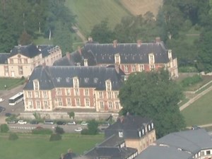 Le site de Grignon vu d'avion