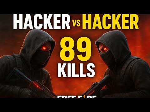 Hacker vs Hacker in Free Fire 🔥 89 Kills Crazy Battle! 😱