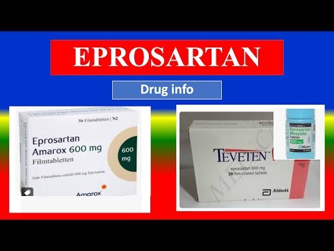 EPROSARTAN - Generic Name, Drug class, Brande Name ,Precautions , How to use, Side Effects