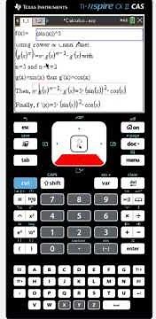 Ti-Nspire CX : Find Derivatives with Steps