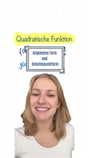 Scheitelpunktform in allgemeine Form umwandeln