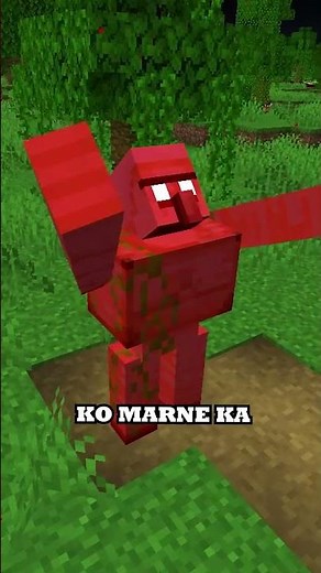 if you see blood in village run.. #minecraft