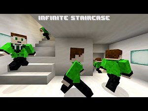 A FOREVER Repeating Stairwell in Minecraft - Tutorial!