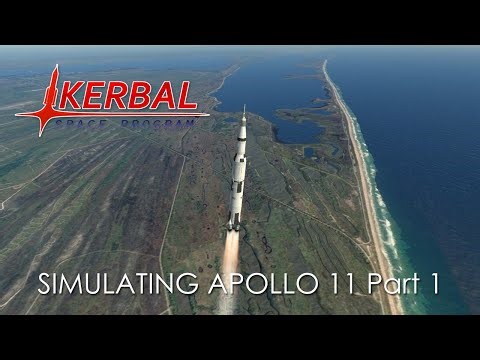 Simulating Apollo 11 with Kerbal Space Program and Real Solar System Part 1