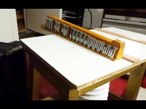 DIY - low budget space-saving accordion tuning table