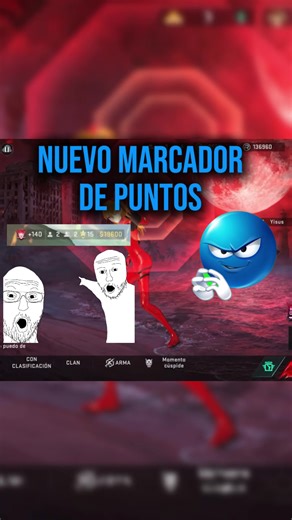 Marcador de puntos en la partida 😃#bloodstrikeclips #bloodstrikelatam #bloodstrike #noticias #embajadorbloodstrike @Fernanda SG cambié mi contenido