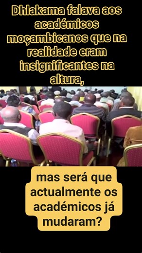 Dhlakama falava aos académicos moçambicanos que na realidade eram insignificantes na altura, mas será que actualmente os já mudaram?  | Fixone Biriwasha | Facebook