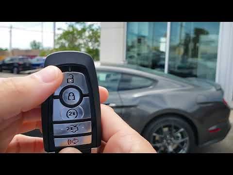 How to roll down the windows with the key fob in the 2020 Ford Mustang EcoBoost HPP